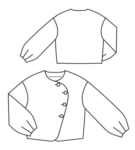 Asymmetrical Cropped Jacket 082019 110a Sewing Patterns