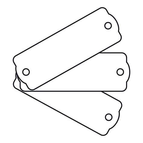 Tags Icon Outline Style Vector Art At Vecteezy