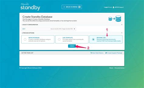 Create Standby Database Csd Dbvisit Support