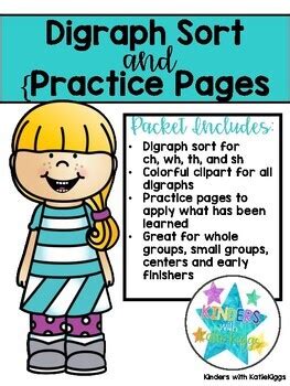 Digraph Sort And Practice Pages By Kinders With Katie Kiggs TPT