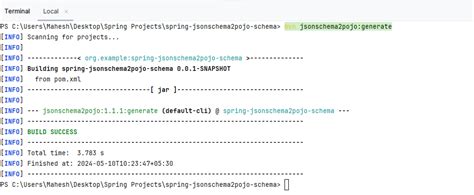 Generate Model Classes Using Jsonschema2pojo Website And Maven