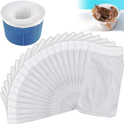 20pcs Chaussettes De Skimmer De Piscine Pool Skimmer Socks Chaussette