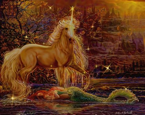 Mermaids And Unicorns Mermaid Art Unicorn And Fairies Unicorns And