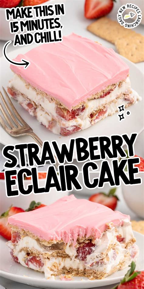 Strawberry Eclair Cake Spaceships And Laser Beams