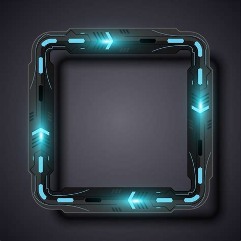 Premium Vector Square Technology Vector Banner