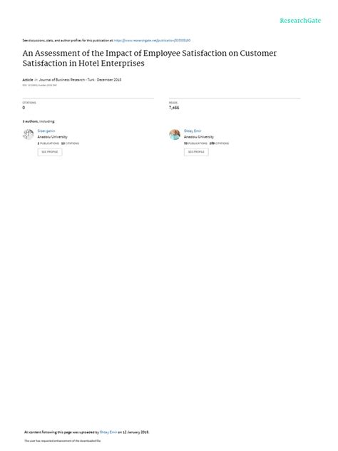 Vol10 Issue4 Article40 Full Text Pdf Job Satisfaction Employment