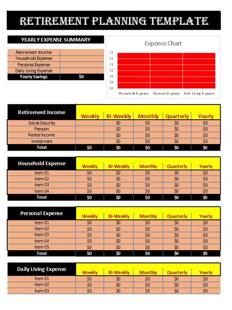 Format Retirement Planning Templates Archives Free Report Templates