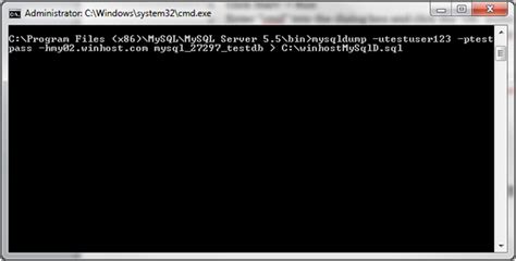 Backup And Restore Mysql Database Using Mysqldump