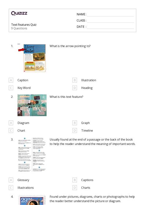 50 Using Text Features Worksheets For 3rd Grade On Quizizz Free And Printable
