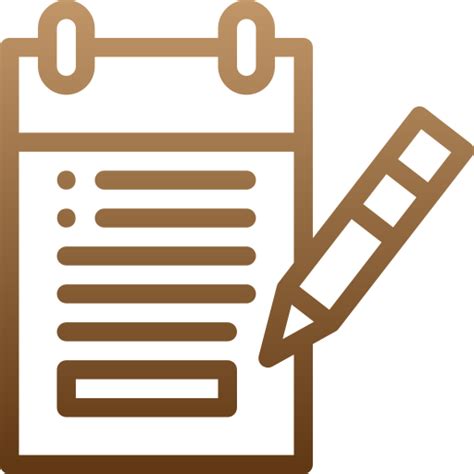 Notepad Generic Gradient Outline Icon
