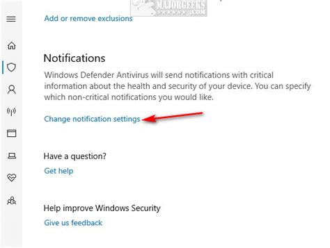How To Turn Windows Defender Security Center Notifications On Or Off Majorgeeks
