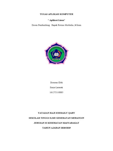 makalah aplikasi linux pdf