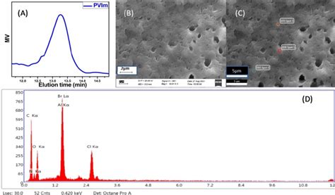 A Gpc Chromatograms Of The Synthesized Pvim B Sem Image C