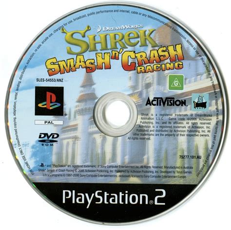 Shrek Smash N Crash Racing Cover Or Packaging Material Mobygames