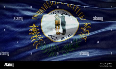 Kentucky State Flag Background Illustration Usa Symbol Backdrop Stock