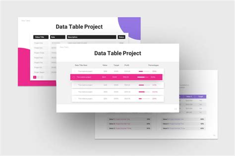 Data Table Template Incl Data And Statistic Envato
