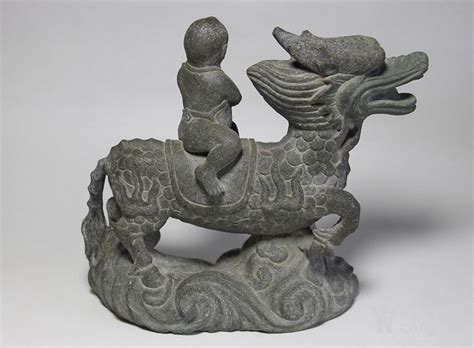 麒麟送子雕塑麒麟送子年画大山谷图库