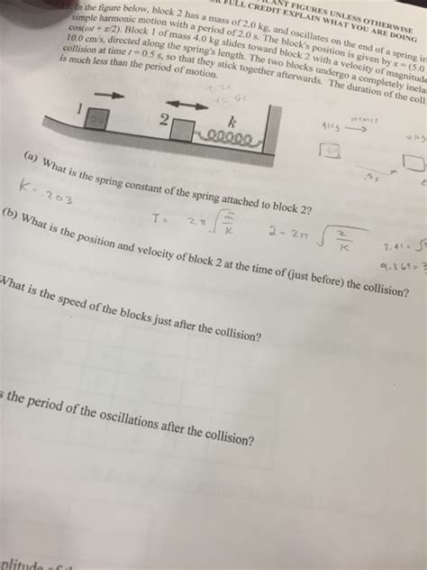 In The Figure Below Block Has A Mass Of Kg Chegg