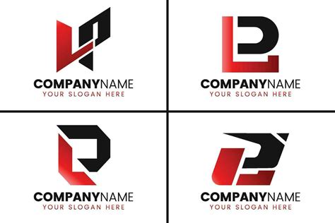 Creative Monogram Letter Lp Logo Design Collection 28103670 Vector Art