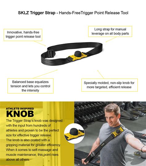 Sklz Trigger Strap Hands Free Trigger Point Release Tool Massage Strap