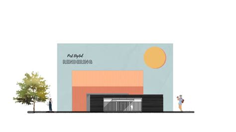 Architectural Post Digital Rendering Using Photoshop 01 Youtube