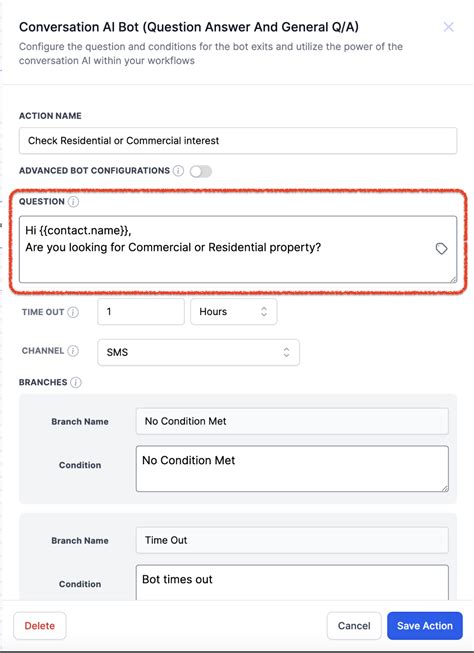 workflow x conversation ai conversation ai action beta highlevel