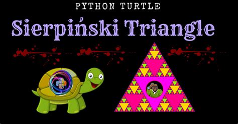 sierpiński triangle with python turtle