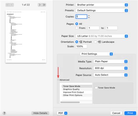 How To Set Brother Print Defaults On Mac