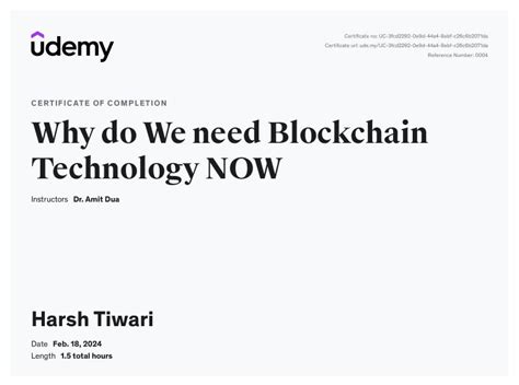 Harsh Tiwari On Linkedin Blockchain Technology Udemy