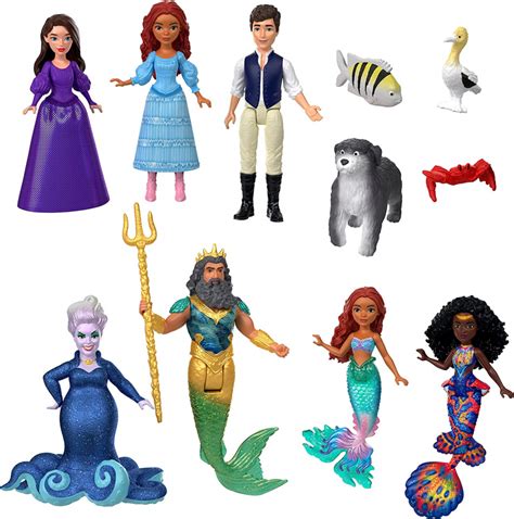 Little Mermaid Live Action Small Dolls Figure Collection From Mattel