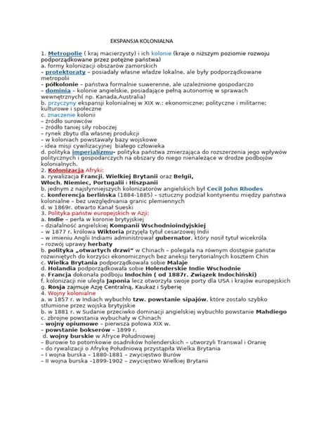 Ekspansja Kolonialna Klv Ii Pdf