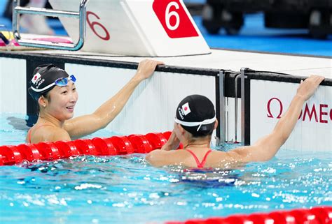 【競泳】女子100平の青木玲緒樹「浮き上がりの確認などをしたい」浅いプールの本番会場で初練習 水泳 パリオリンピック2024写真