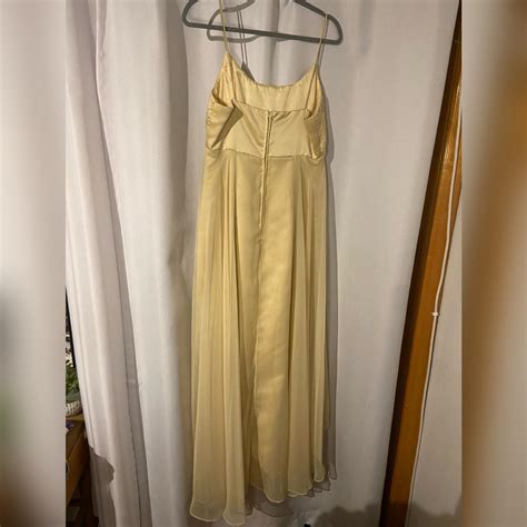 Beaded Satin Vintage Prom Formal Gown Labeled As Depop