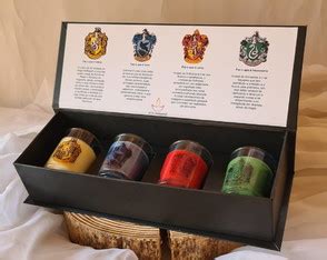 Kit Velas Casas de Hogwarts Coleção de Hyluminare Velas Aromaticas