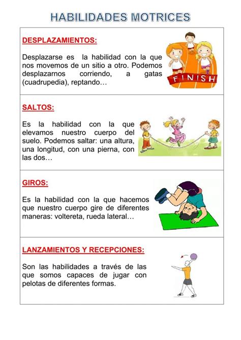 Habilidades Motrices Básicas Ficha Interactiva Online Workouts