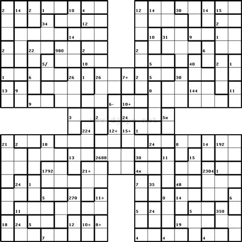 Calcudoku Puzzles Printable Free Printable Templates