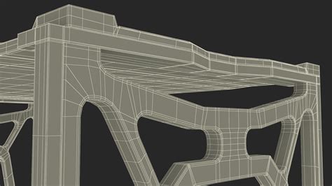 Sci Fi Table Orange 3d Model 24 3ds Blend C4d Fbx Max Ma Lxo