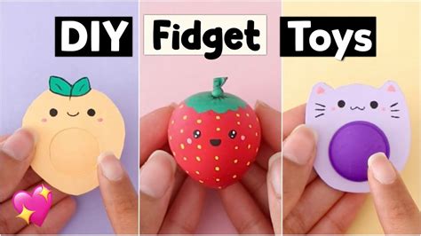 Diy Miniature Pop It Fidget Toys Viral Tiktok Anti Stress Fidgets