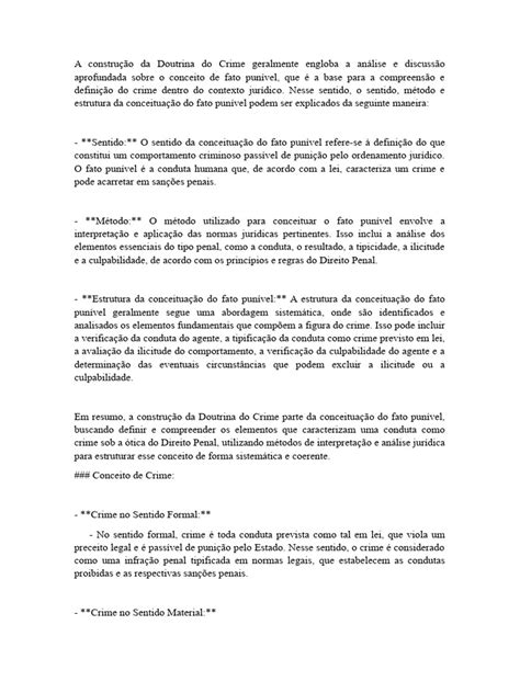 Teoria Do Crime Pdf Crimes Crime E Violência