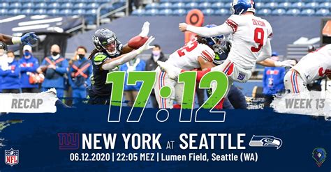 Recap Regular Season 2020 Week 13 Giants Seahawks German Sea