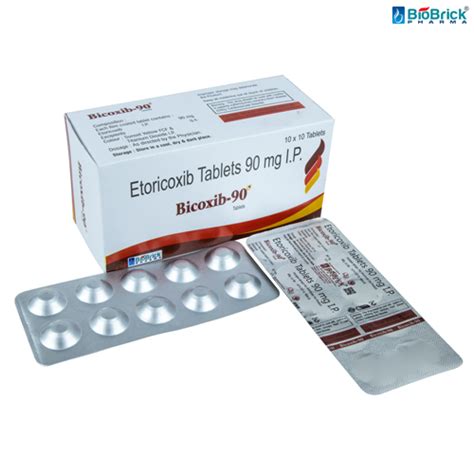 Etoricoxib 90 Mg Tablets Manufacturer And Supplier In India Bicoxib 90