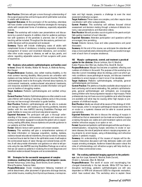 Pdf Myopia—pathogenesis Control And Treatment A Practical Update