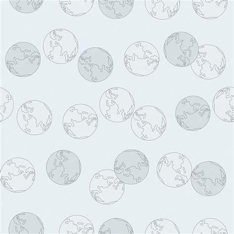Premium Vector Planet Earth Engraved Seamless Pattern Vintage Sphere