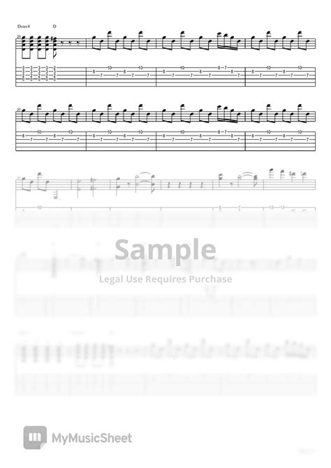 Guitar Cover Tab Staff By Eric Lo