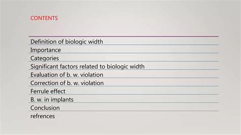 Biological Width Pptx