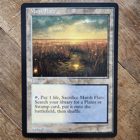 Marsh Flats A MTG Proxy Abyss Proxy Shop Enhance Your Commander