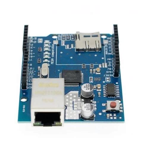 Jual Ethernet W5100 Shield Module For Arduino Uno And Mega Kota