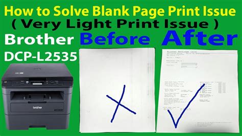 How Solve Blank Pages Print Issue On Brother Dcp L D Very Light Print Issue On Brother