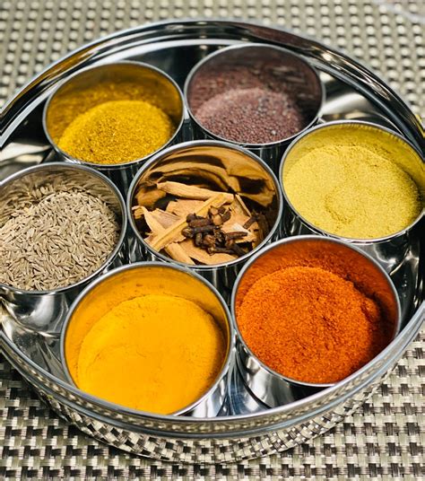Indian Spice Masala Box With 8 Spices Etsy