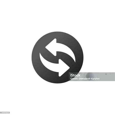 刷新 重新載入隔離的平面 Web 移動圖示在白色背景查出的向量例證向量圖形及更多動作圖片 動作 圓形 圖示 Istock